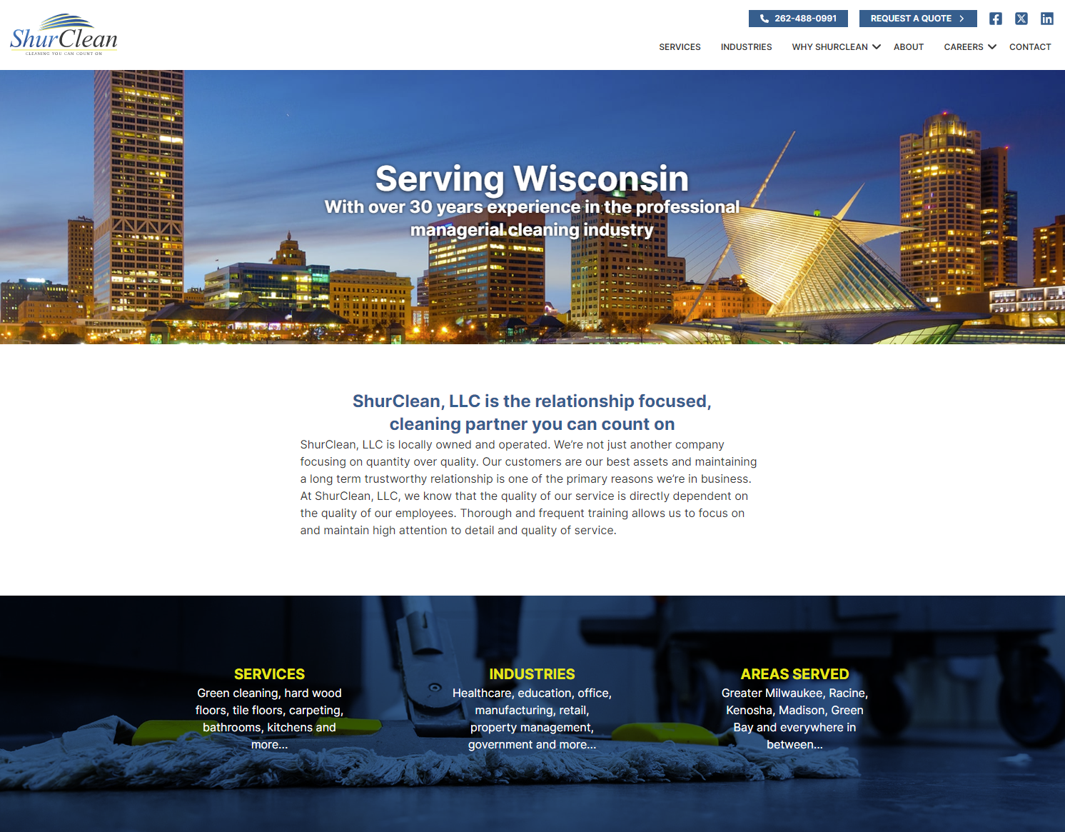 ShurClean website redesign